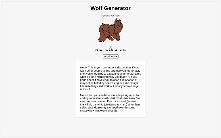 Wolf Generator