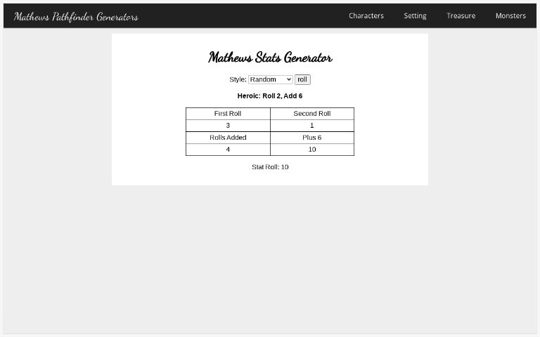 Stats Generator