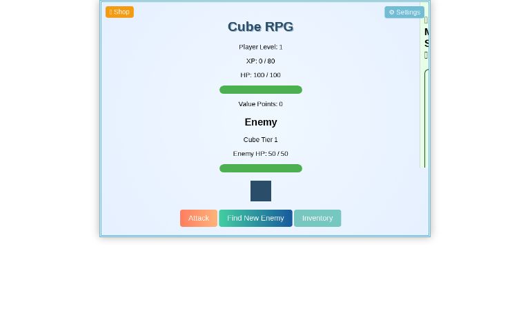 Cube RPG ― Perchance Generator