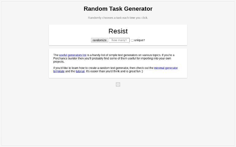 Random Task Generator
