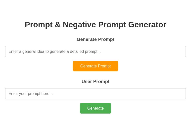 Prompt & Negative Prompt Generator