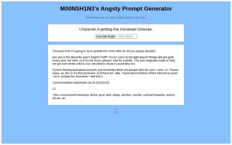 M00NSH1N3's Angsty Prompt Generator