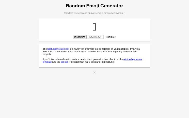Random Emoji Generator
