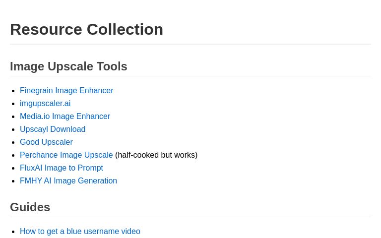 Resource Collection ― Perchance Generator