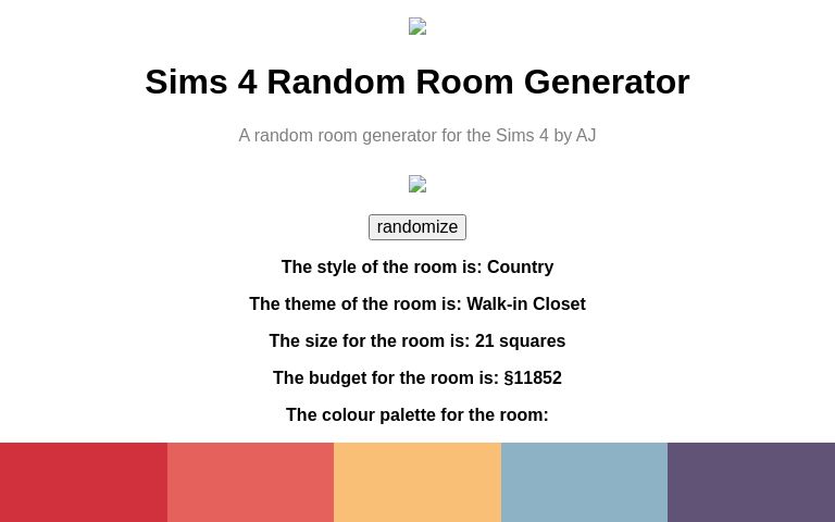 Sims 4 Random Room Generator