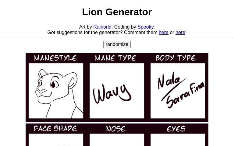 Lion Generator