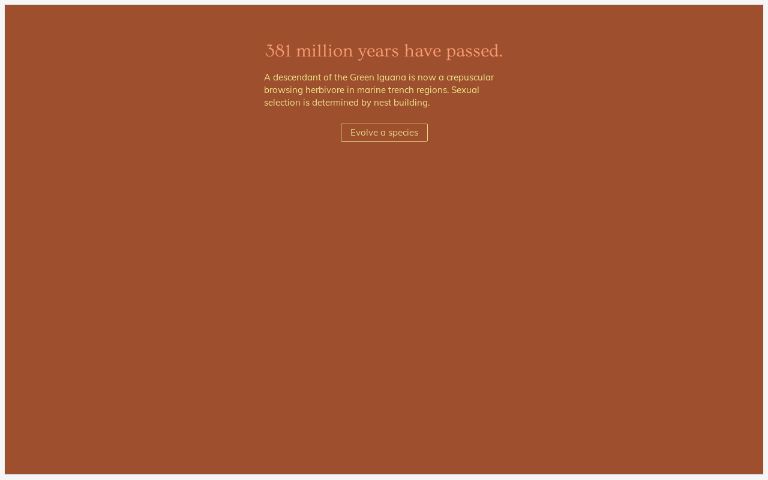 Speculative Evolution Generator V7