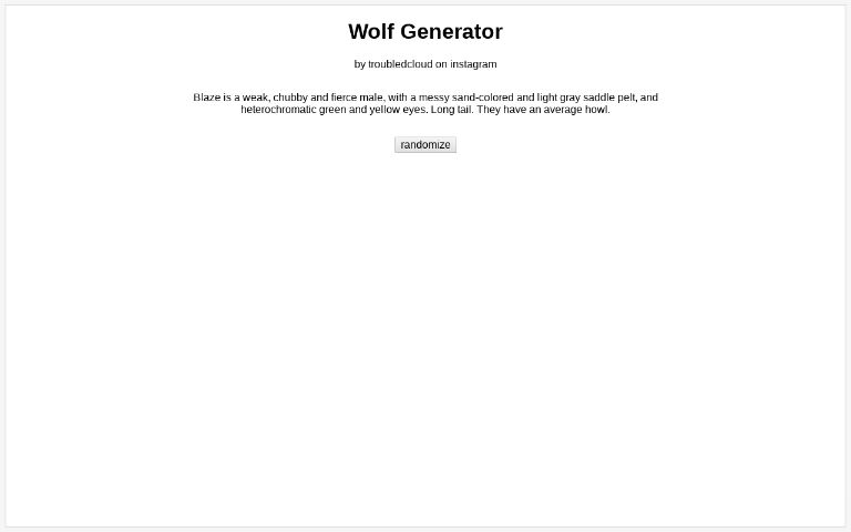 Wolf Generator