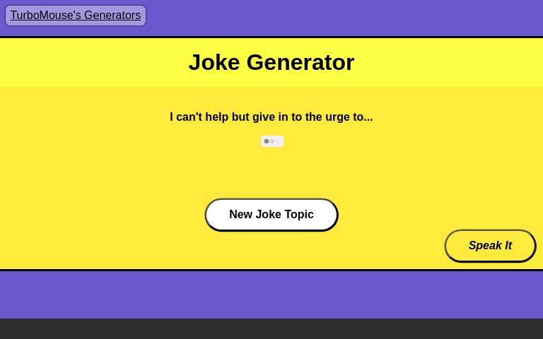 Joke Generator