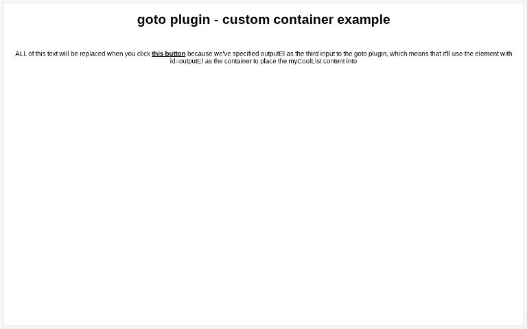 goto plugin - custom container example