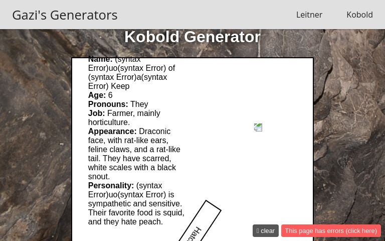 Kobold Generator