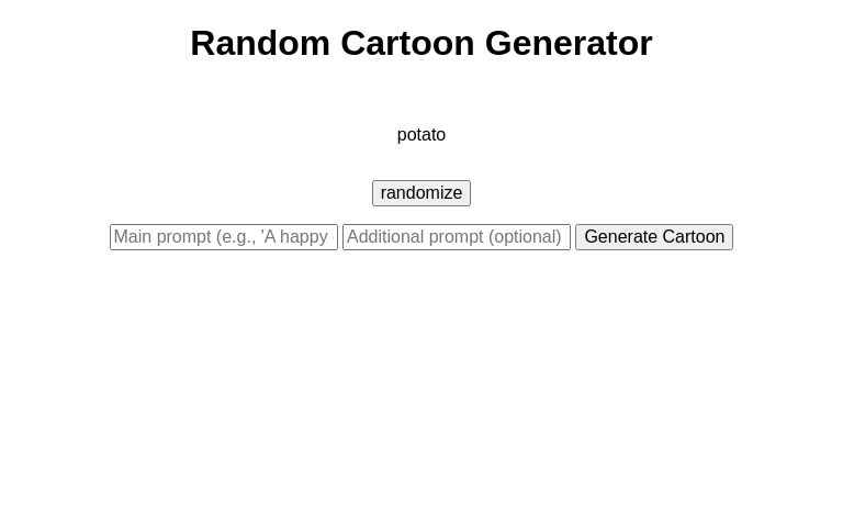Random Cartoon Generator