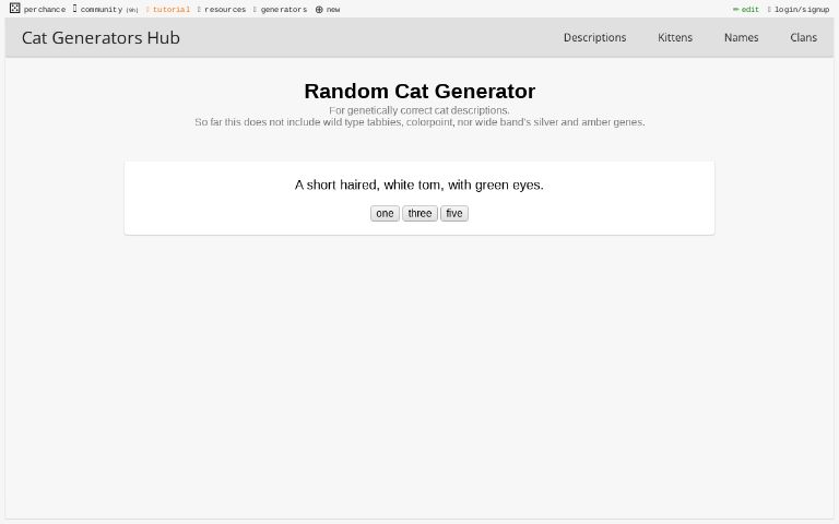 Random Cat Generator