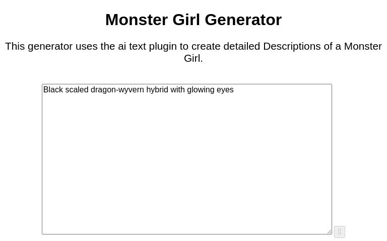Monster Girl Generator