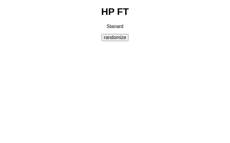 HP FT ― Perchance Generator