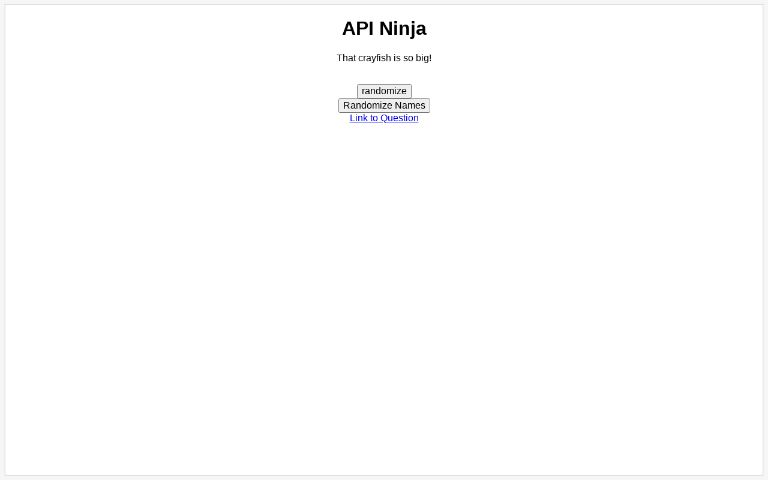 API Ninja ― Perchance Generator