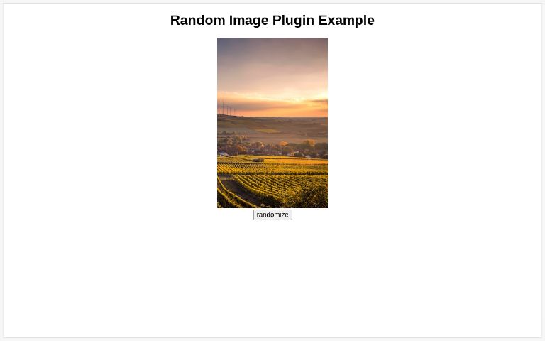 Random Image Plugin Example