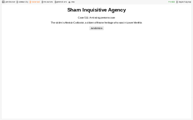 Sharn Inquisitive Agency ― Perchance Generator