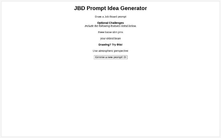 JBD Prompt Idea Generator