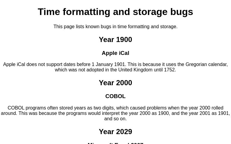 Time formatting and storage bugs ― Perchance Generator