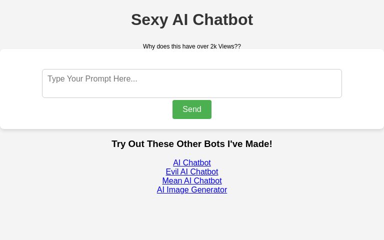Sexy AI Chatbot ― Perchance Generator