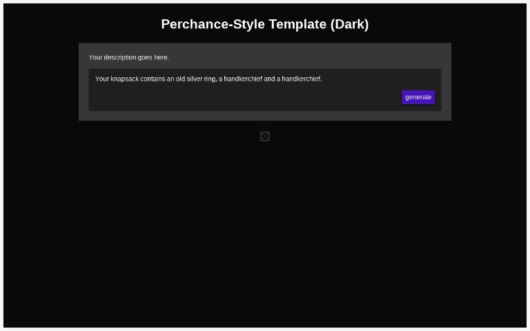 Perchance-Style Template (Dark) ― Perchance Generator