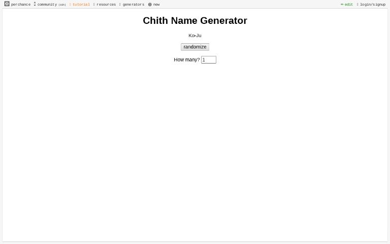Chith Name Generator