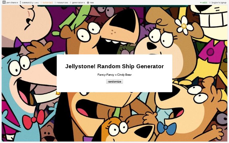 Jellystone! Random Ship Generator