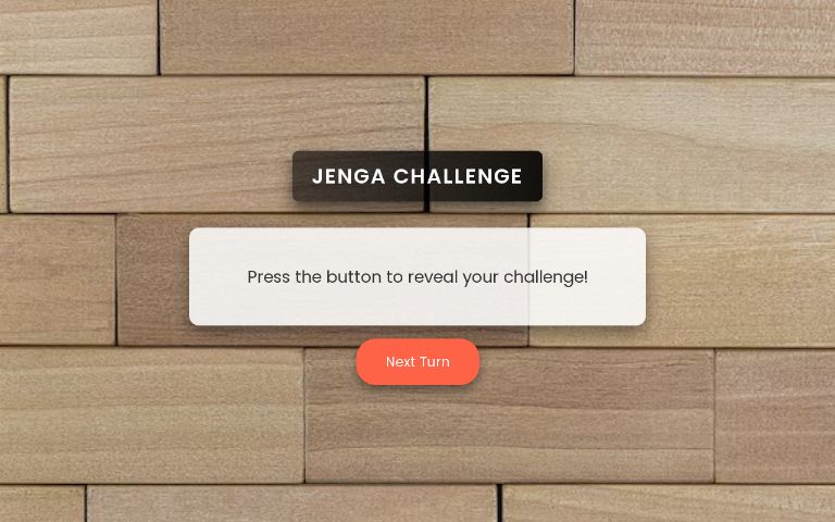 Jenga Challenge ― Perchance Generator