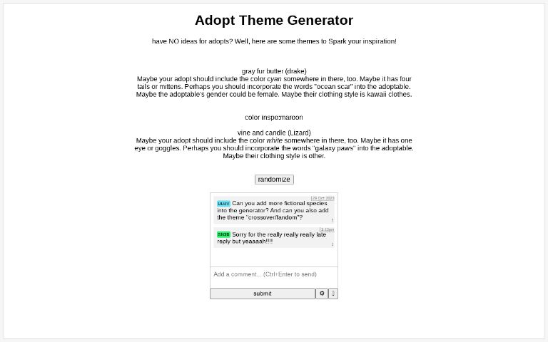 Most Popular Generators ― Perchance