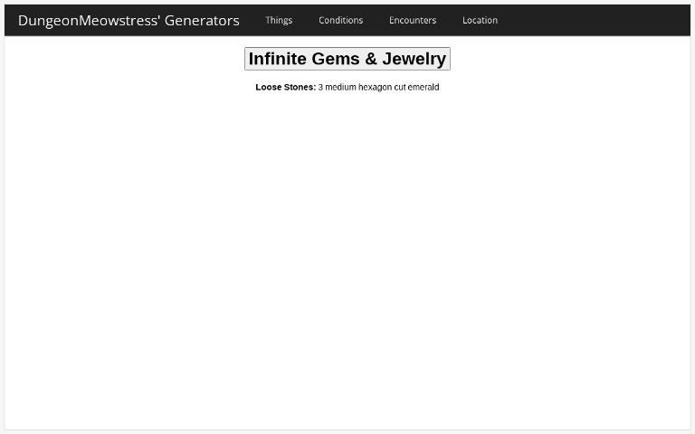 Infinite Gems & Jewelry ― Perchance Generator