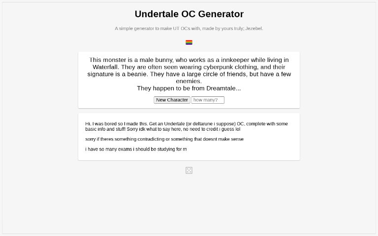 Undertale OC Generator