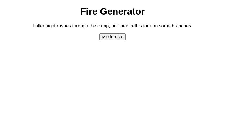 Fire Generator
