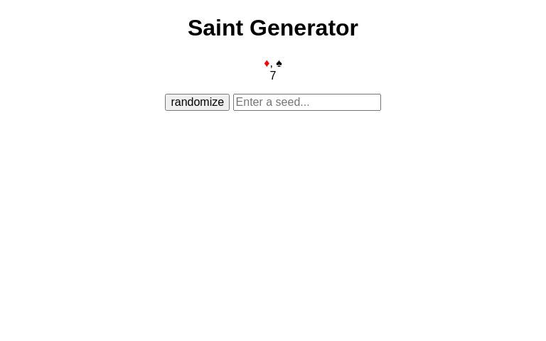 Saint Generator