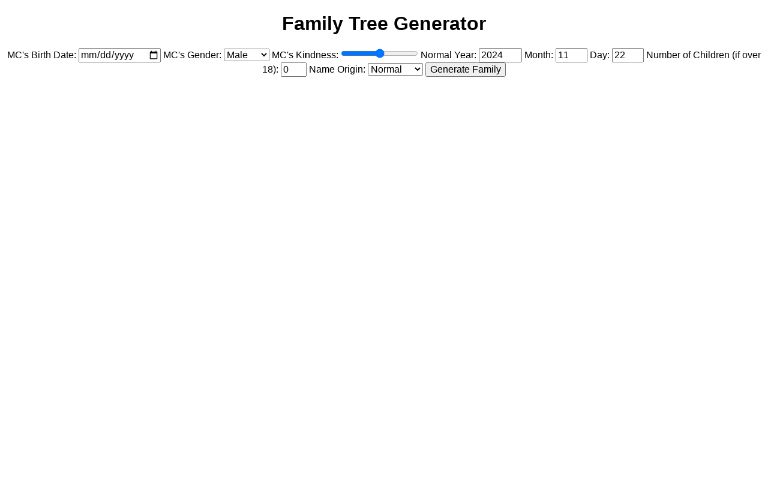 Family Tree Generator