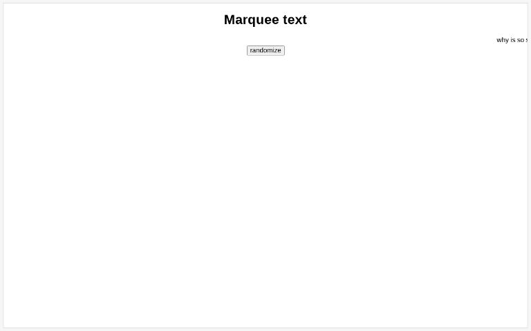 Marquee text ― Perchance Generator
