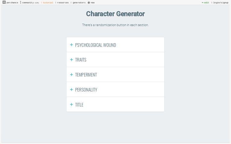 Character Generator