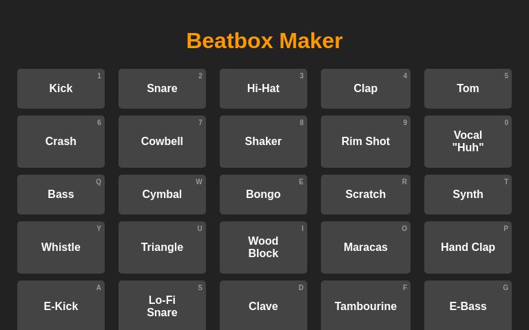 Beatbox Maker ― Perchance Generator