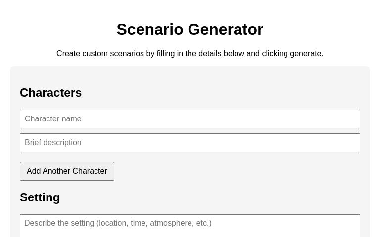 Scenario Generator