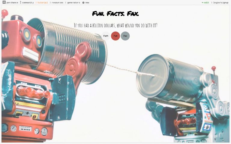 Fun. Facts. Fax. ― Perchance Generator