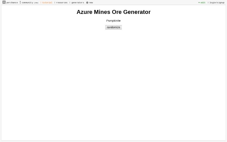 Azure Mines Ore Generator