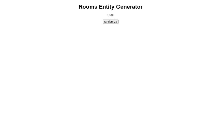 Rooms Entity Generator