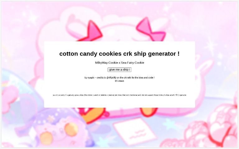 cotton candy cookies crk ship generator