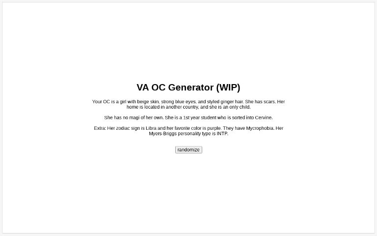 VA OC Generator (WIP)
