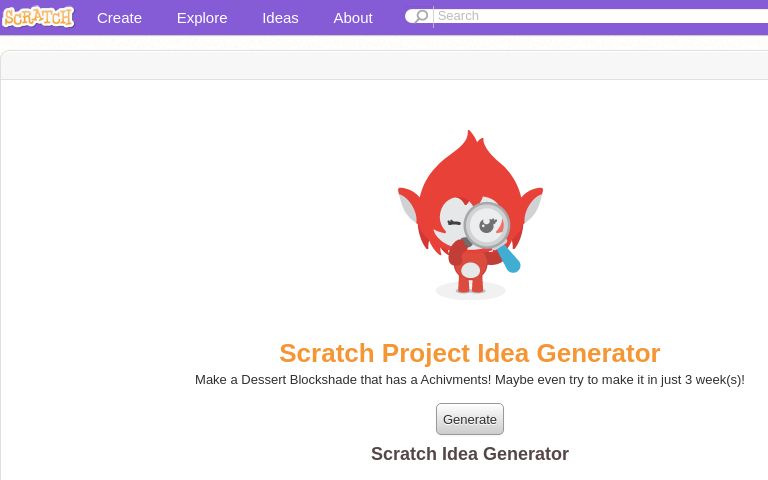 Scratch Project Idea Generator