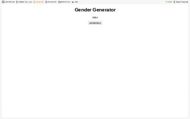 Gender Generator ― Perchance