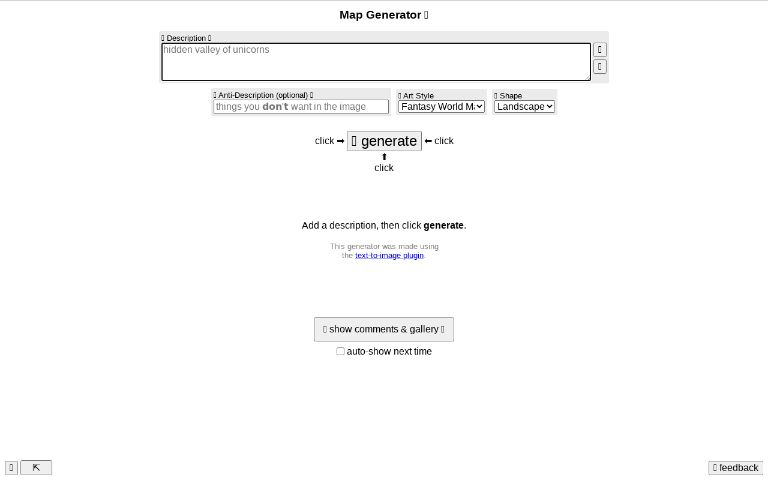Map Generator (free, no sign-up, unlimited)