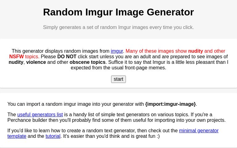 Random Imgur Image Generator