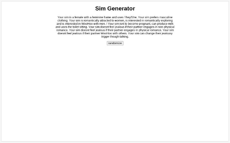 Sim Generator