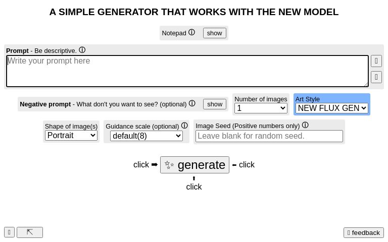 Unlocked Text 2 Image ― Perchance Generator